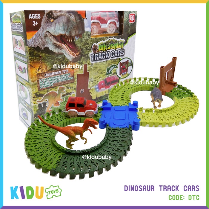 Jual Mainan Anak Track Dino Mobil Dinosaur Track Cars Kidu Toys ...