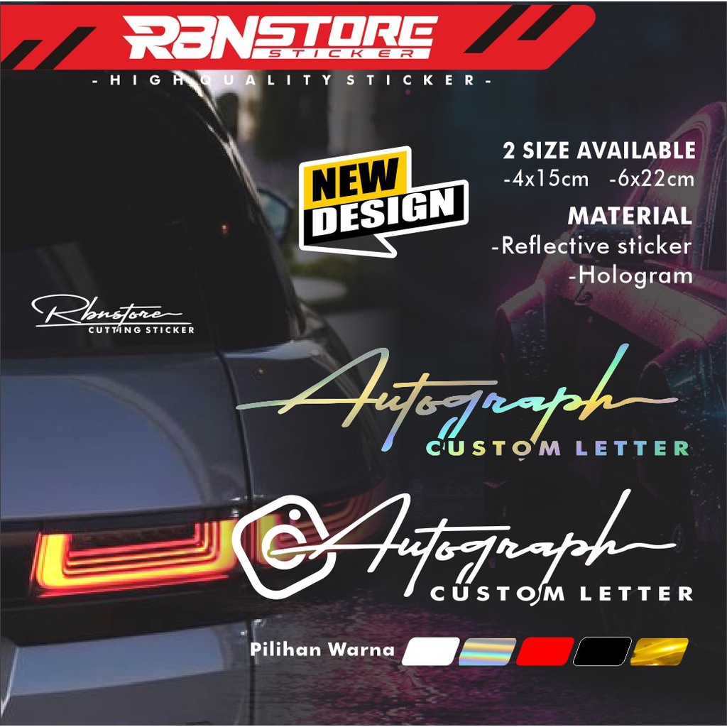 Jual STIKER AUTOGRAPH TANDA TANGAN NAMA COSTUM UNTUK MOTOR DAN MOBIL ...