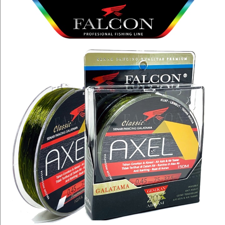 Jual Senar Pancing Falcon AXEL 150 Meter | Shopee Indonesia