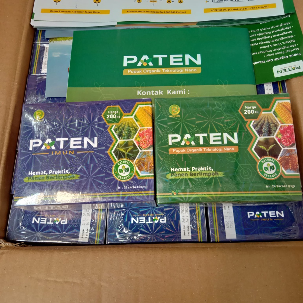 Jual PUPUK PATEN 1 BOX ISI 24 SACHET - IMUN PATEN - PUPUK PATEN GOLD ...