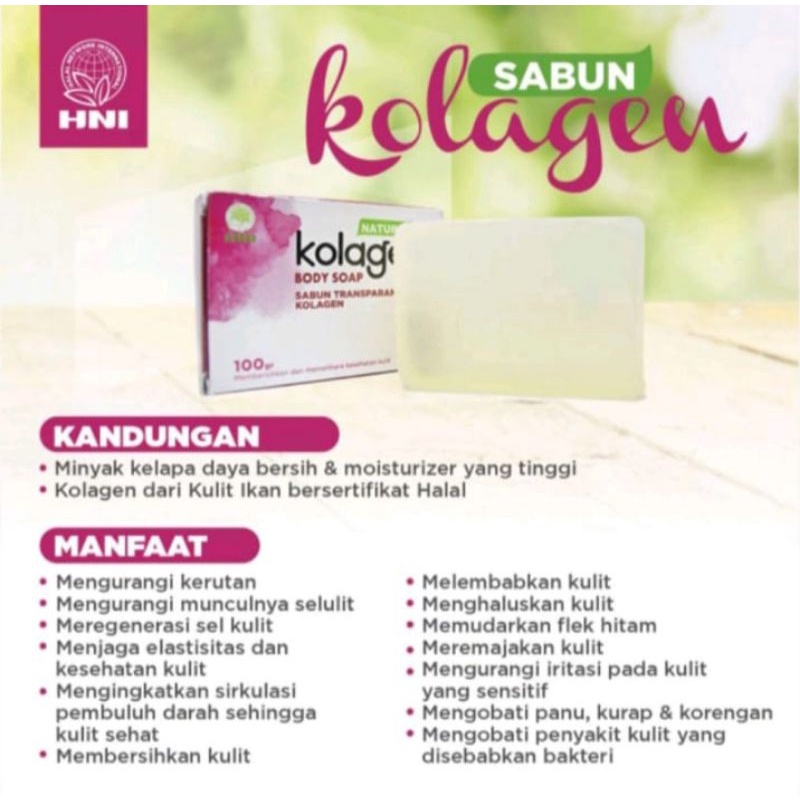 Jual sabun transparan kolagen hni | Shopee Indonesia