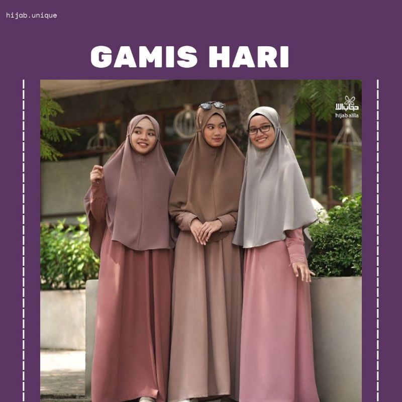 Jual NEW GAMIS HARI By Hijab Alila | Shopee Indonesia