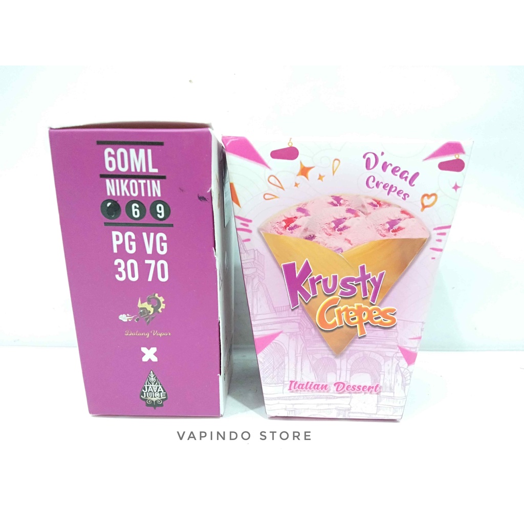 Jual KRUSTY V2 ITALIAN DESSERT 60ML 3MG BY JAVA JUICE LIQUID KREPES ...