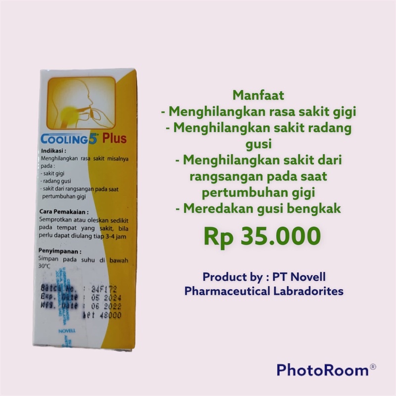 Jual COOLING 5 PLUS OBAT SEMPROT SAKIT GIGI DAN GUSI | Shopee Indonesia