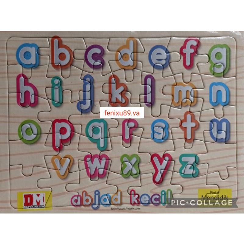 Jual Puzzle Abjad huruf kecil 35keping | Shopee Indonesia