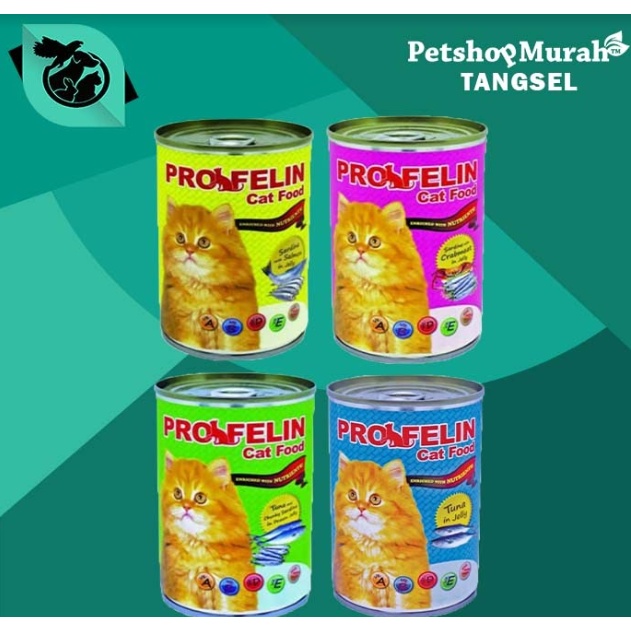Jual Makanan Kucing Basah Profelin Kaleng All Variant 400 Gram Wet Cat ...