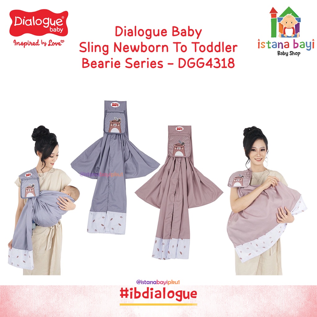 Jual Dialogue Baby Sling Newborn To Toddler Bearie Series - DGG4318 ...