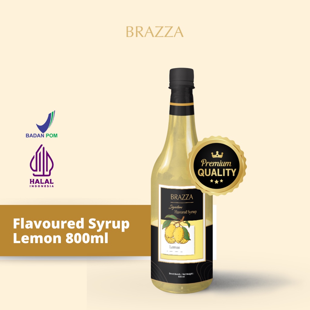 Jual Flavoured Syrup Lemon 800ml - Brazza Sirup Rasa Lemon | Shopee ...