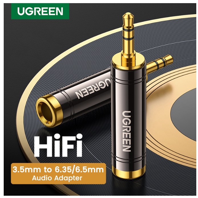 Jual UGREEN 3.5mm Male to Female 6.5mm 6.35mm 1/4 Adapter Gold Plated Pure Copper Audio Adapter ...