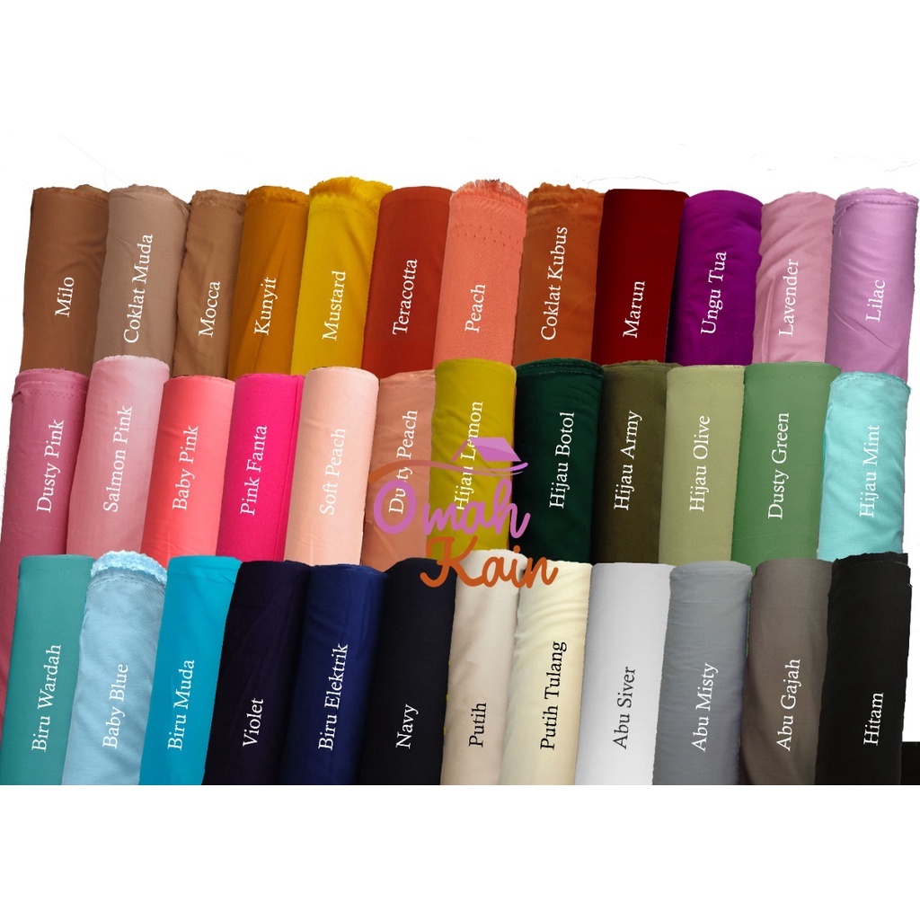 Jual Kain Rayon Twill Roll (Lembut,Halus,Tebal,dan Adem) (1 roll =60 ...