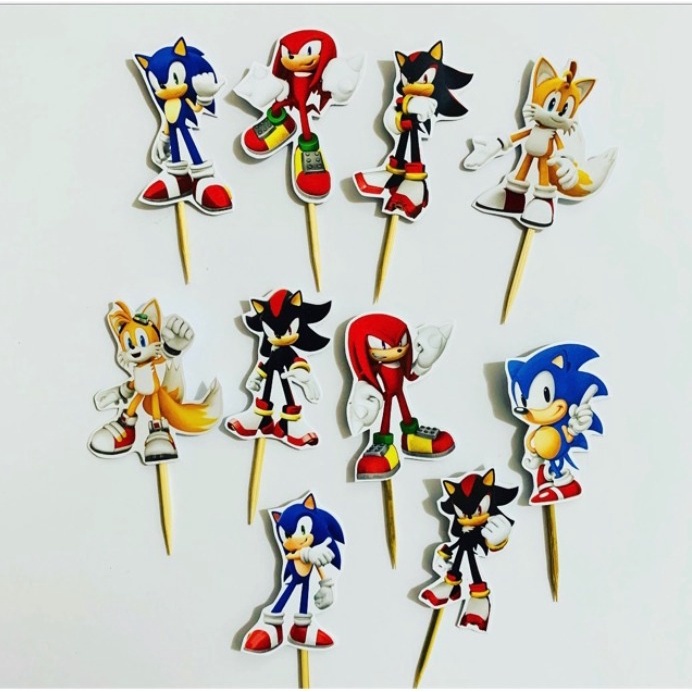 Jual Topper Cupcake Birthday - Hiasan Kue Ulang Tahun - Sonic | Shopee ...