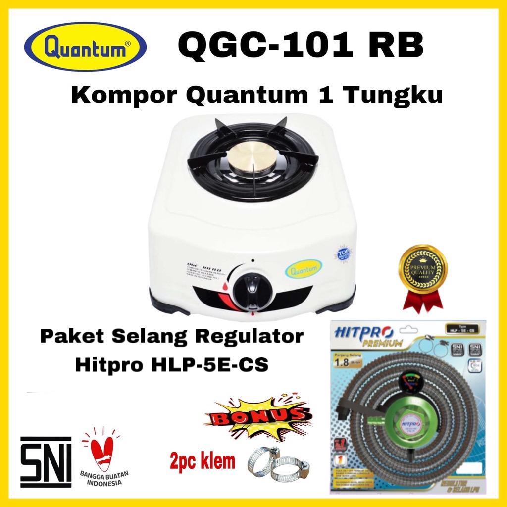Jual Paket Kompor Gas MIYAKO 1 tungku KG-11C/ Kompor QUANTUM RB-101RB Bonus Selang Regulator Gas ...