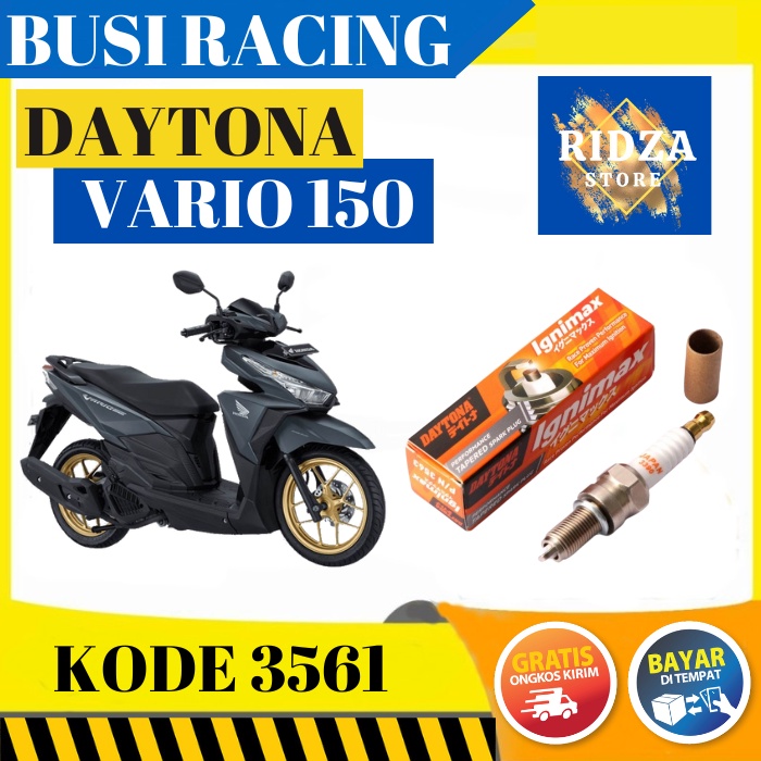 Jual BUSI RACING DAYTONA ORIGINAL HONDA VARIO 150 IRIDIUM 3561 | Shopee Indonesia