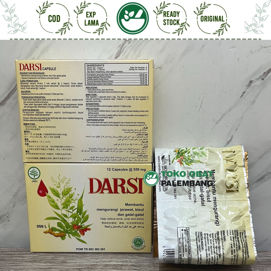 Jual DARSI BOROBUDUR 12 KAPSUL JAMU JERAWAT BISUL GATAL SIRKULASI DARAH ...