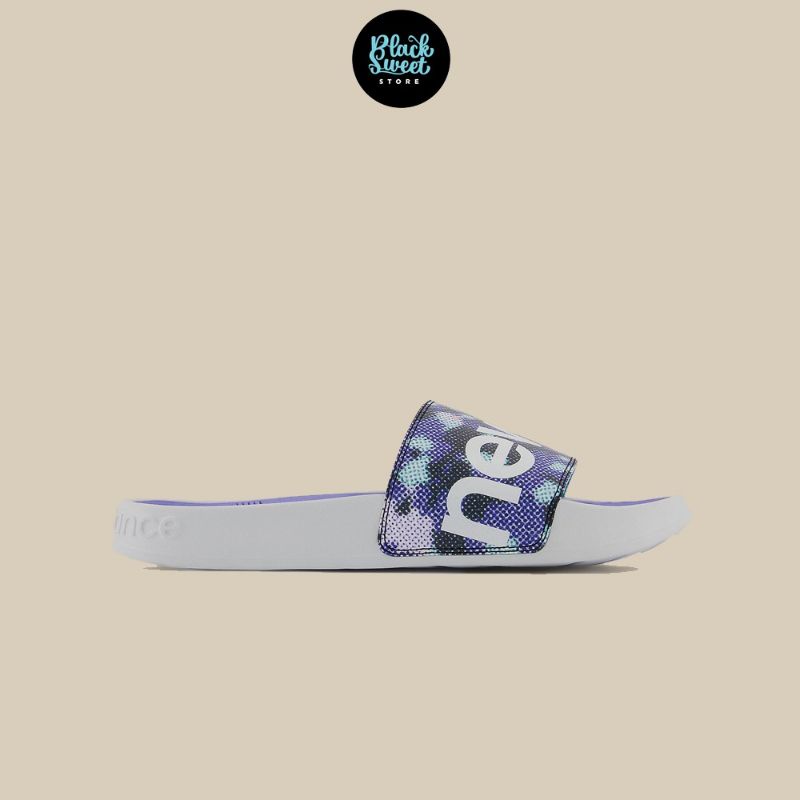 Jual SANDAL NEW BALANCE SLIDE 200 WHITE PURPLE BLUE | Shopee Indonesia