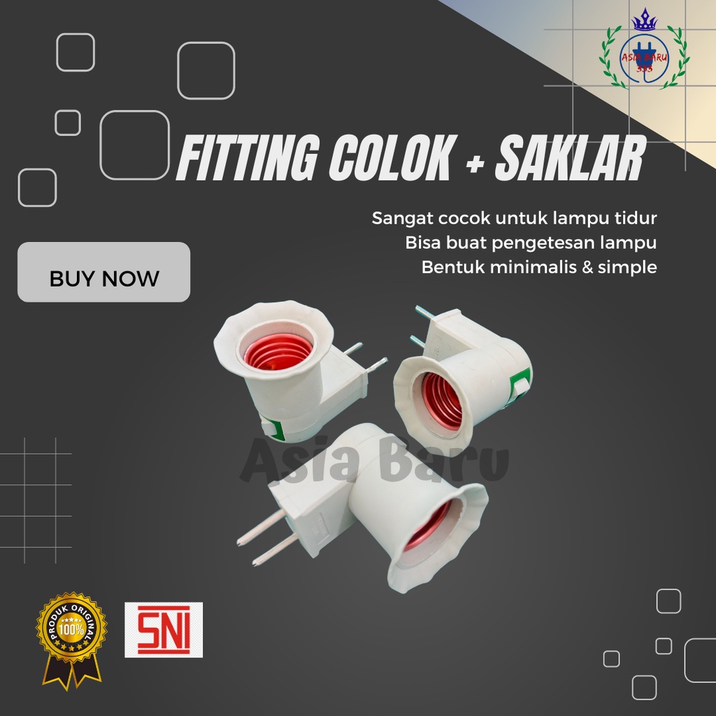 Jual Fiting Colok + Saklar | Shopee Indonesia