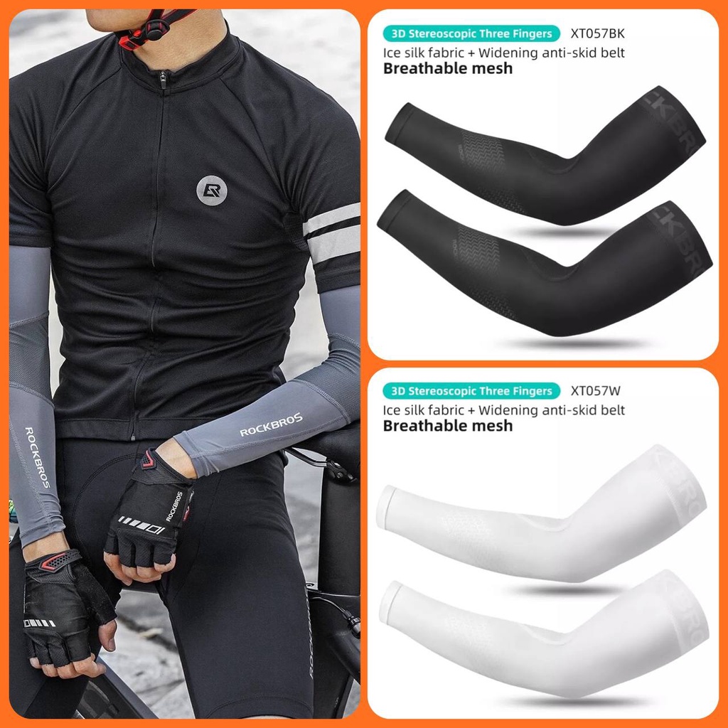Jual Manset Tangan Sepeda Rockbros Original anti UV Arm sleeve Pria ...