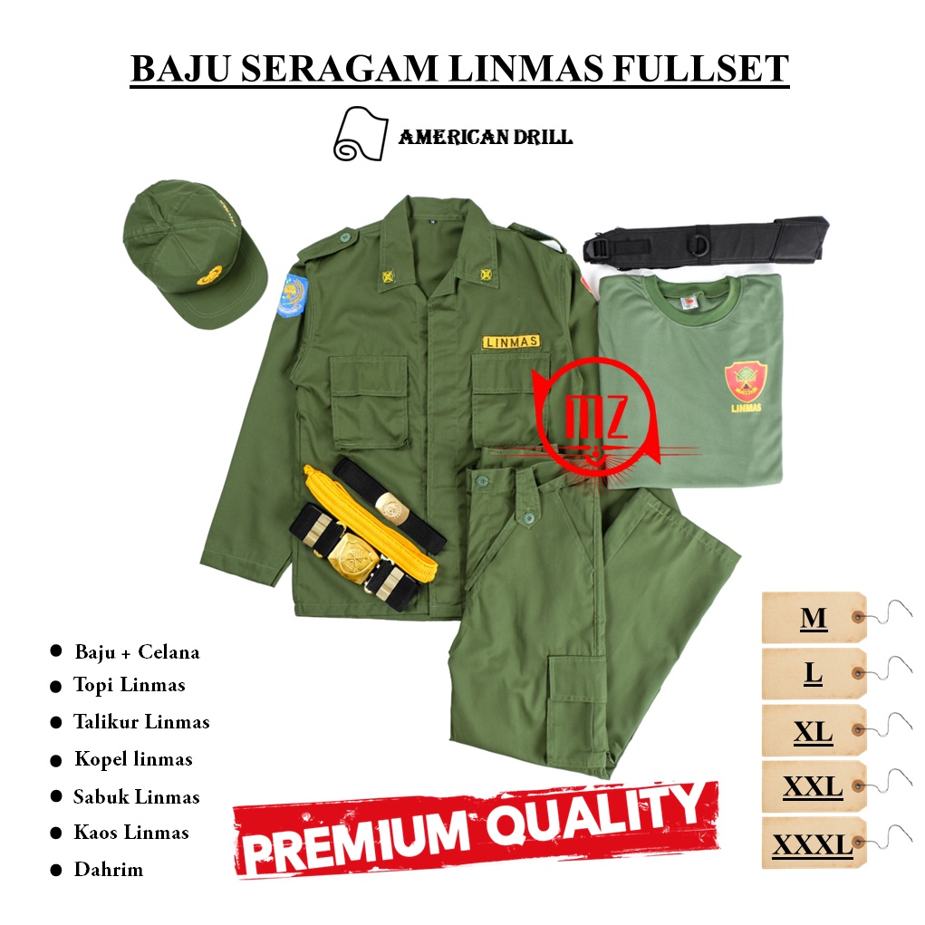 Jual BAJU LINMAS SERAGAM LINMAS LENGKAP SETELAN LINMAS BAJU PDL LINMAS ...
