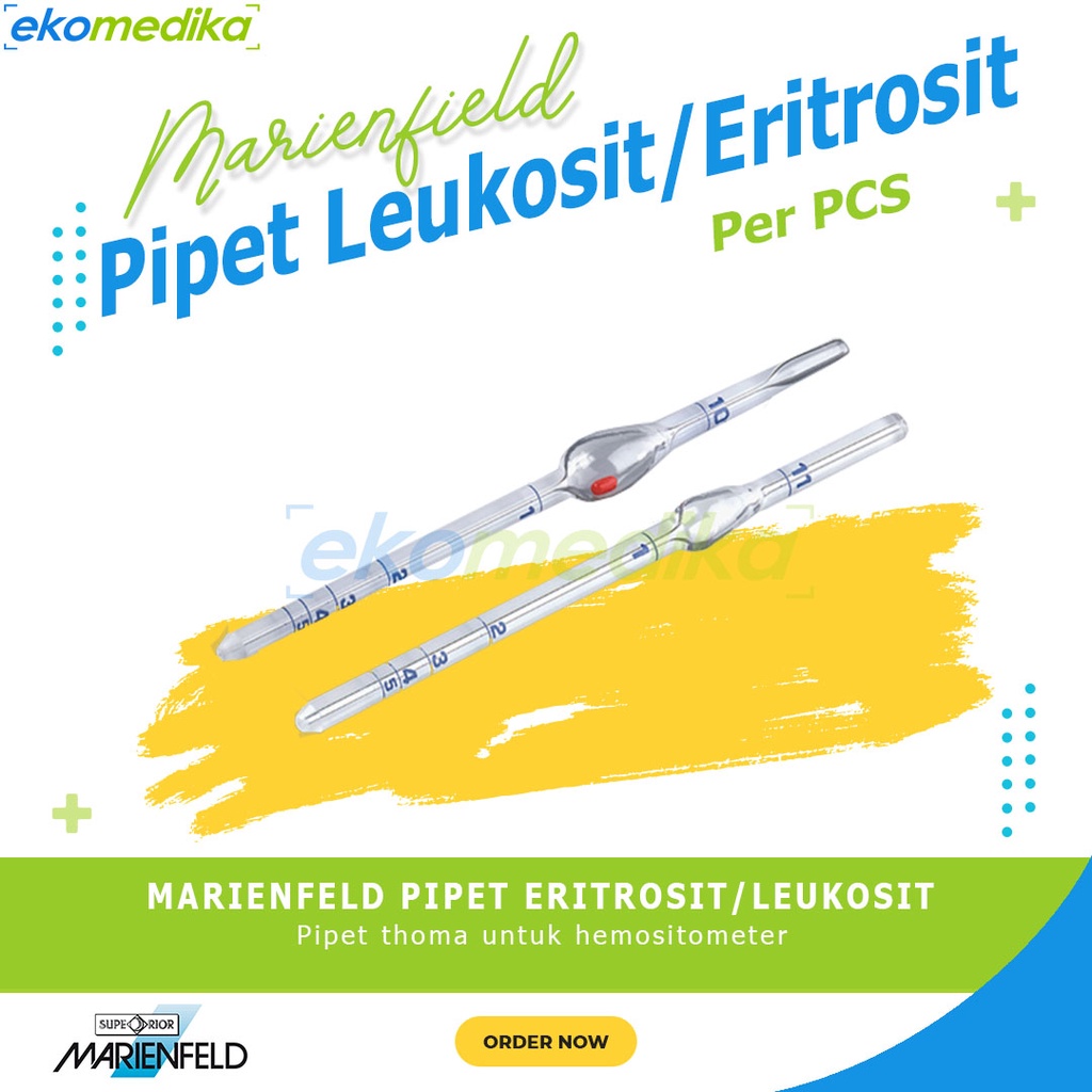 Jual Pipet Thoma Leukosit Eritrosit Superior Marienfeld Pippette ...