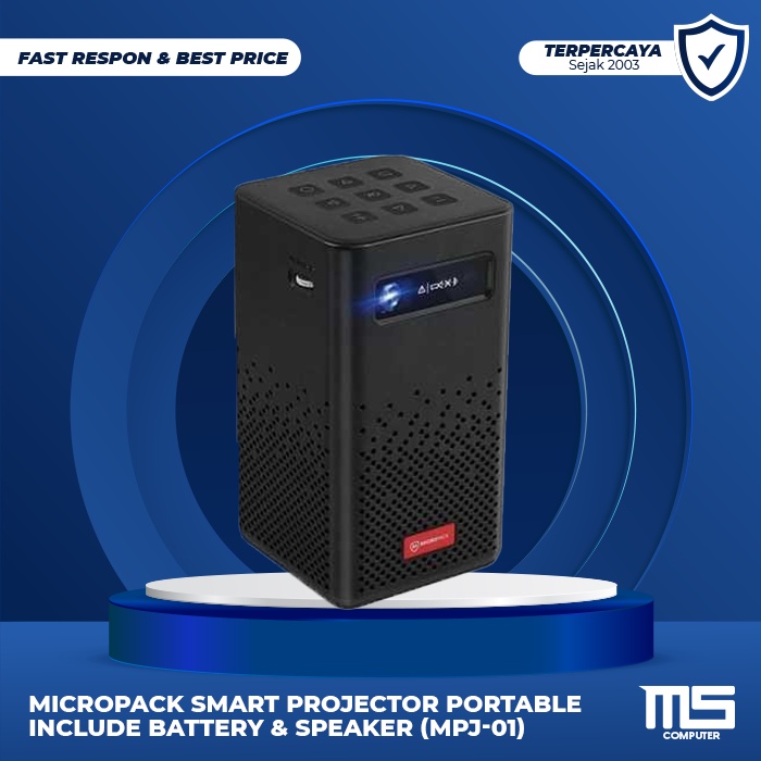 Jual Micropack Smart Projector Portable Include Battery And Speaker Mpj