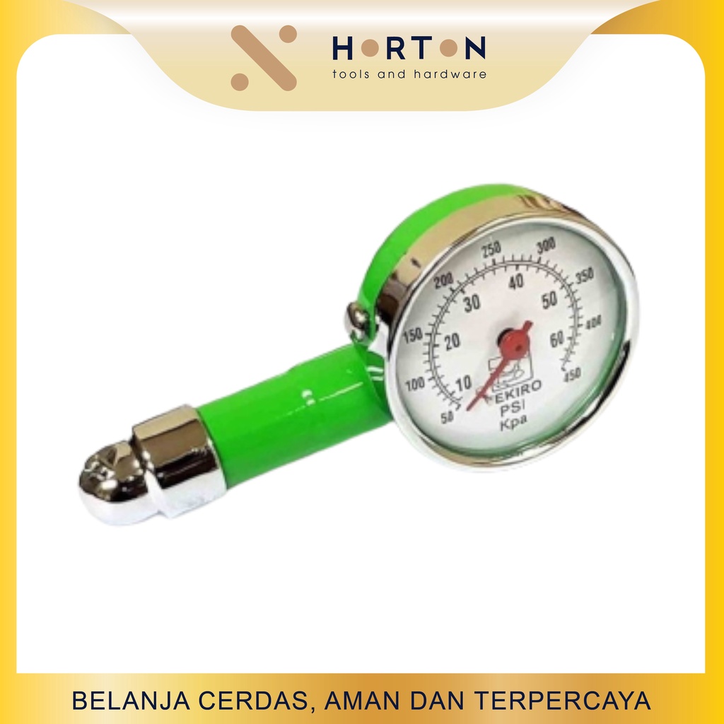 Jual TEKIRO Alat Pengukur Tekanan Angin Ban Model Jam 60 PSI | Shopee ...
