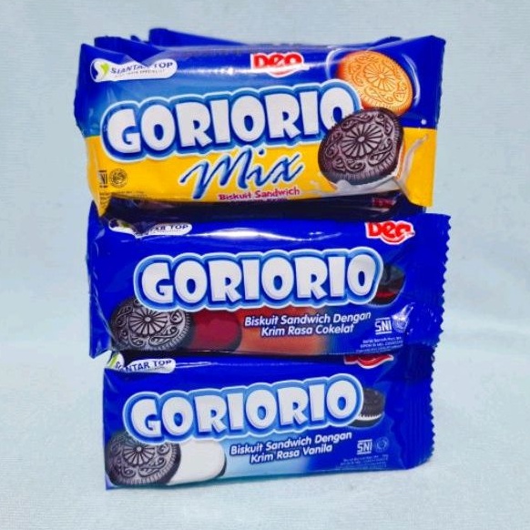 Jual Goriorio Biskuit Vanilla / Cokelat / Mix (1 Pack isi 20 Pcs ...