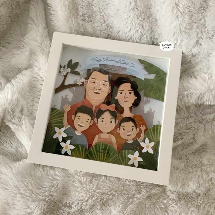 Jual Frame Pop Up Frame ( Ilustrasi Custom ) | Shopee Indonesia