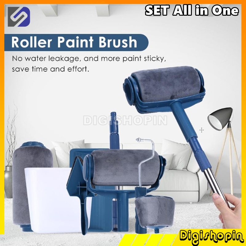 Jual Set Kuas Roller Cat Tembok 8 in 1 Alat Cat Tembok Kuas Cat Tembok ...