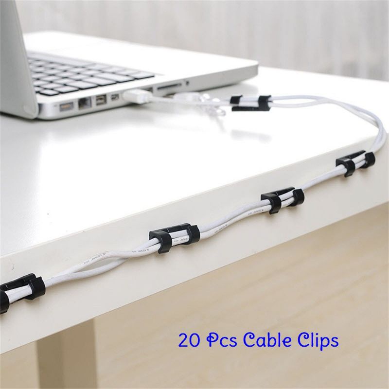 Jual Klip Kabel Organizer Cable Clip Penjepit Pengikat Kabel Perapih 20 ...