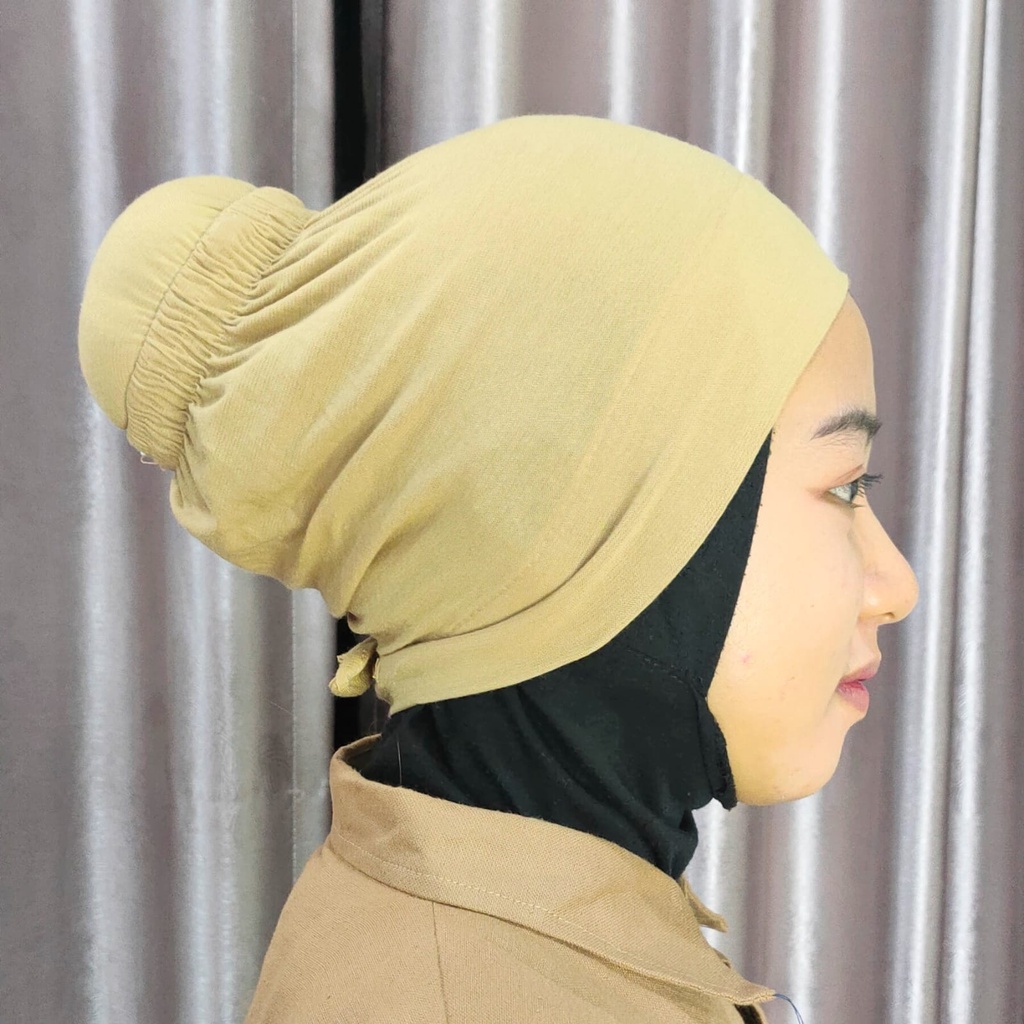 Jual Ciput Konde Cepol Anti Pusing Inner Hijab Dalaman Kerudung Konde ...