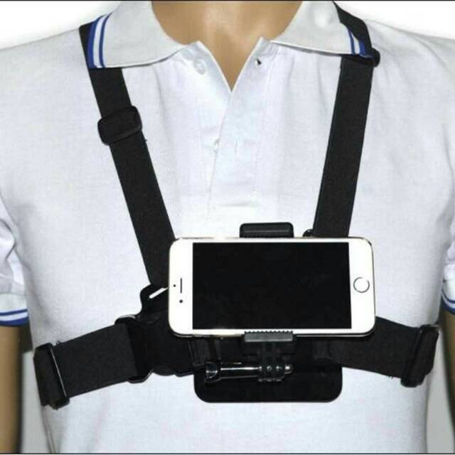 Jual POM Chest Body Strap Youtuber Rekaman Perekat Hp Penjepit Hp Vlog ...