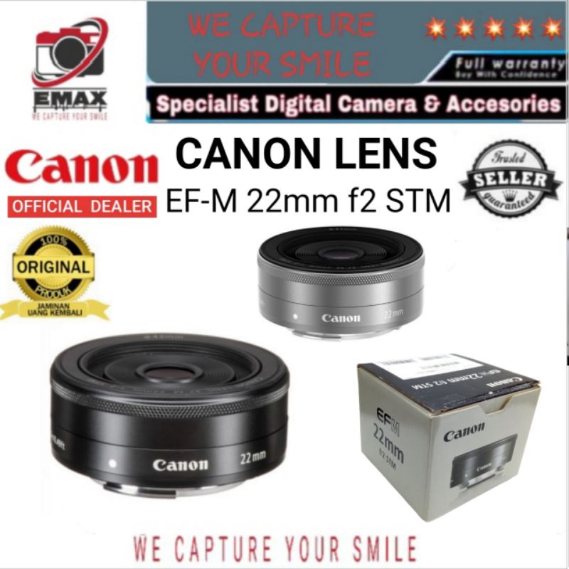 Jual CANON Lens EF-M 22mm f/2 STM Lensa CANON EFM 22 mm f2 STM Lensa Camera Canon Mirrorless ...