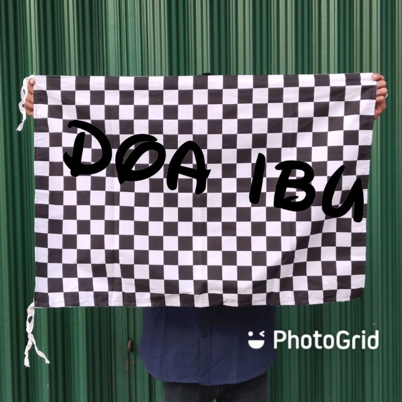 Jual best seller bendera catur bendera finish bendera start 60cm x 90cm ...