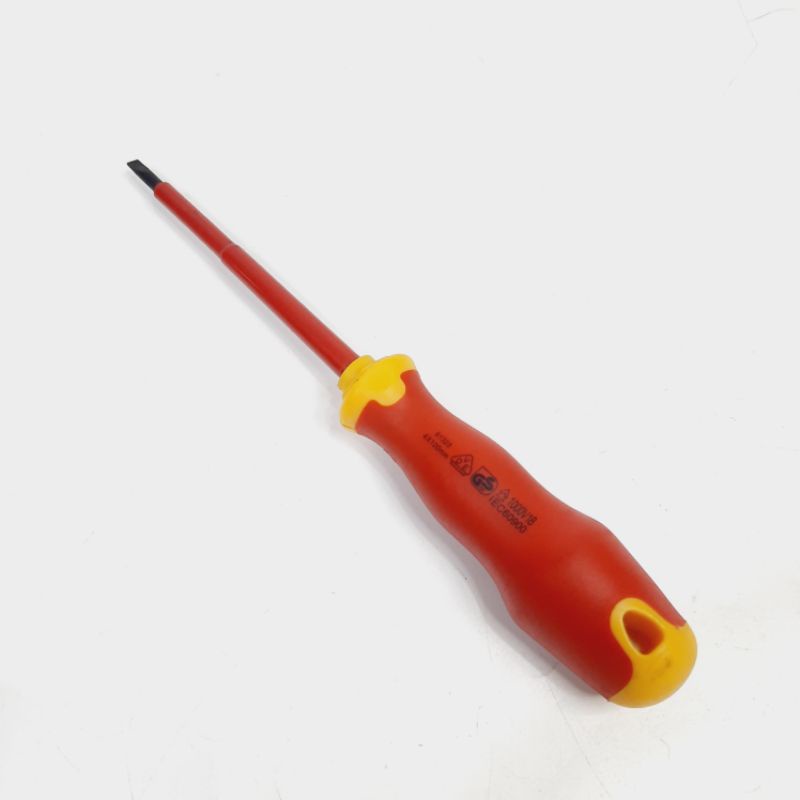Jual Obeng Listrik VDE ( - ) 4 X 100 MM SATA ( 61323 ) | Shopee Indonesia