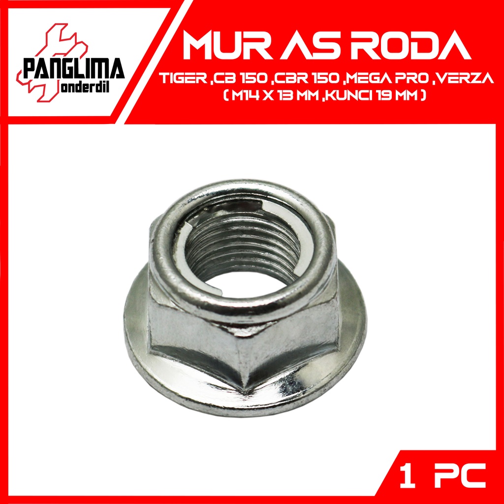 Jual Mur-Nut As Roda Tiger/CB-CBR 150/Mega Pro/Verza M14x13-M 14 x 13 ...