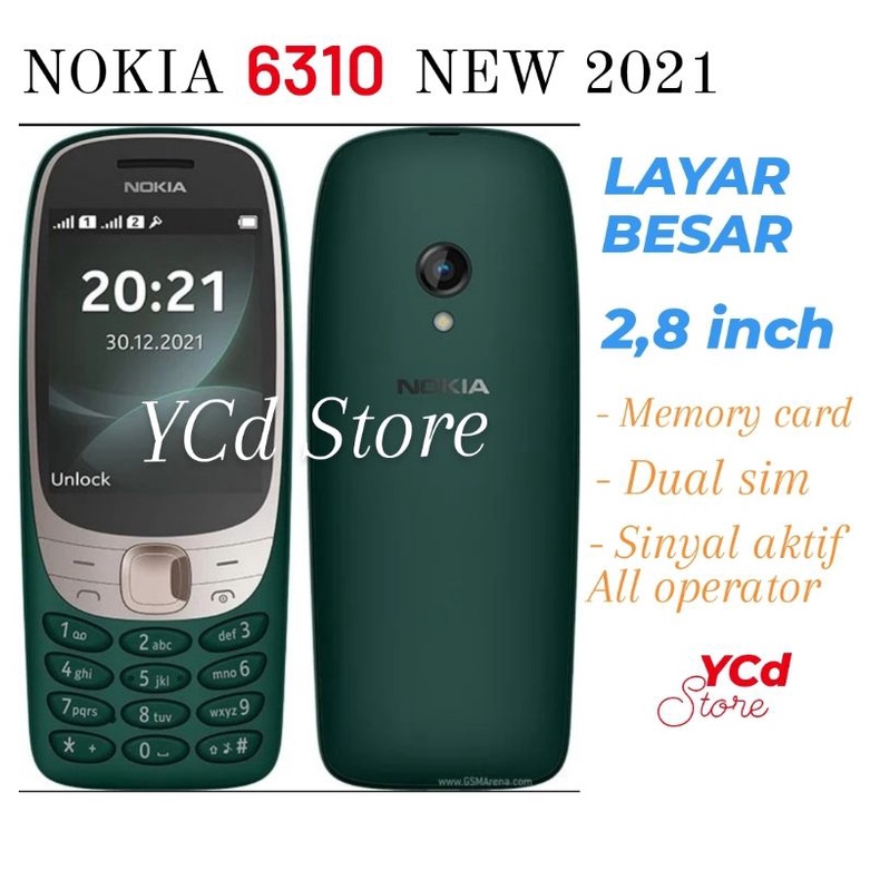 Jual Hp nokia 6310 - 2021 New dual sim layar besar | Shopee Indonesia