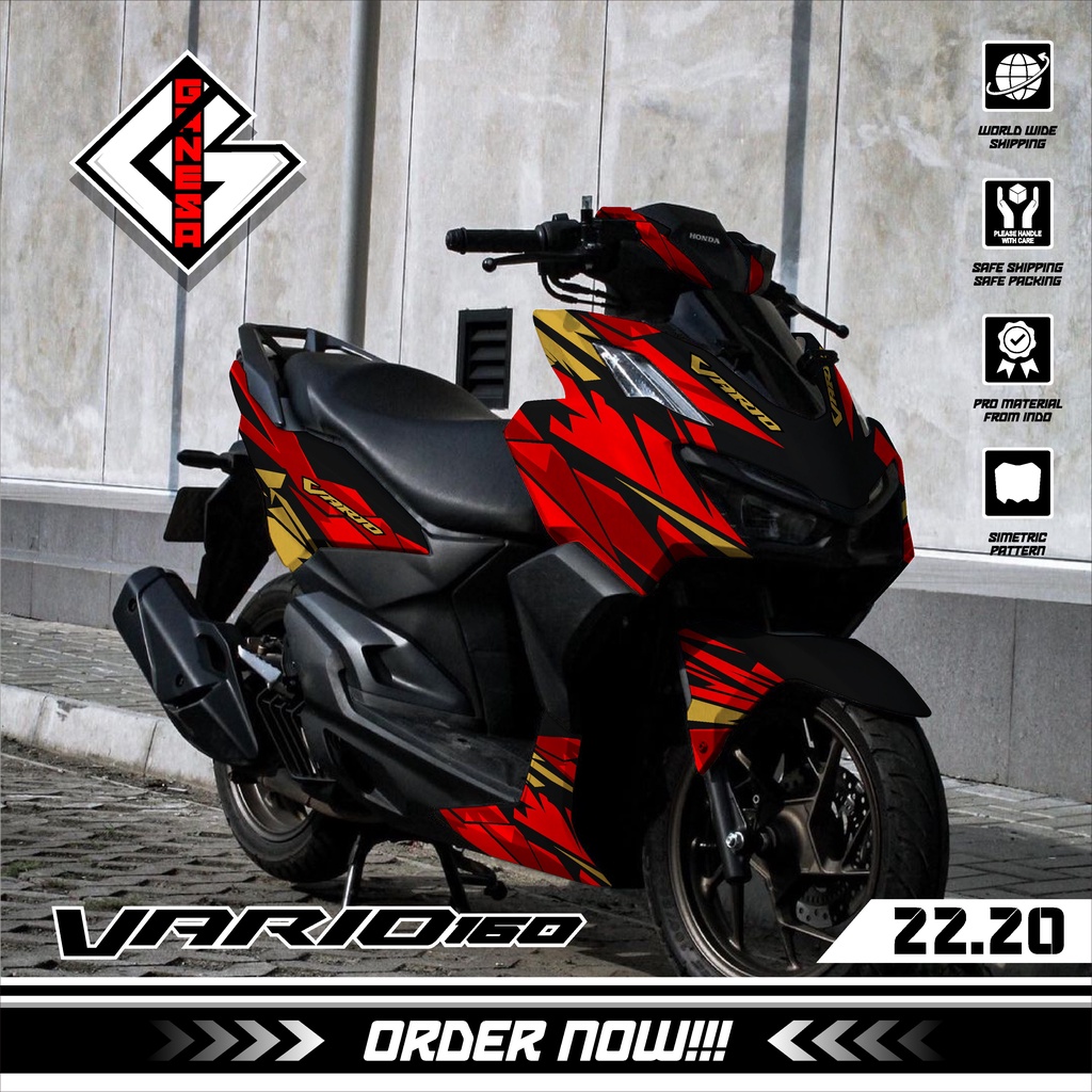 Jual Decal sticker Honda Vario 160 New ABS/NON ABS fullbody Dekal ...