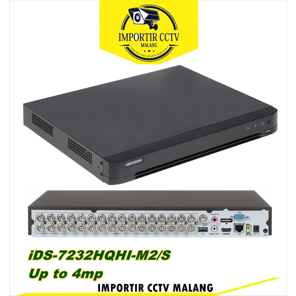 Jual DVR 32ch Hikvision 7232HQHI-M2/S ( DVR HIKVISION 32CH ) | Shopee ...