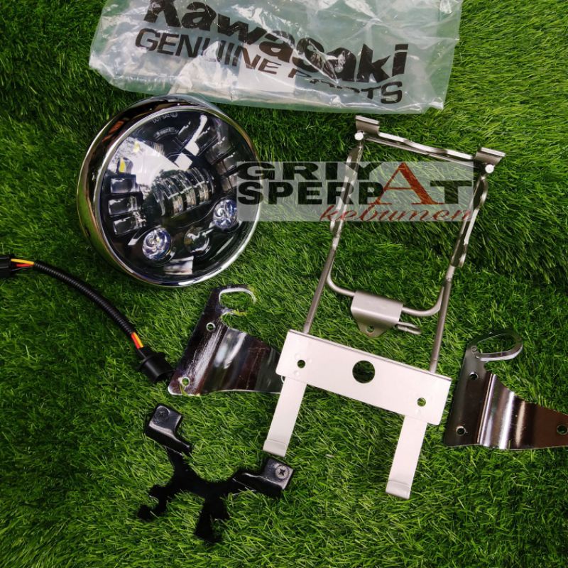 Jual LAMPU DEPAN LED NINJA 150 R SS LENGKAP BREKET FULL SET | Shopee ...