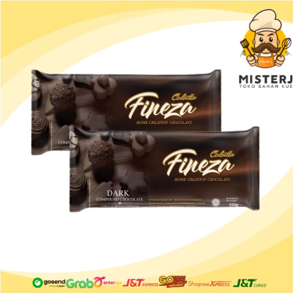 Jual Colatta Fineza Dark Compound Chocolate 250gr | Fineza Dark ...