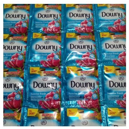 Jual 1 Renceng Downy Biru Sunrise Fresh Sachet 500 Isi 12 pcs @10 ml ...