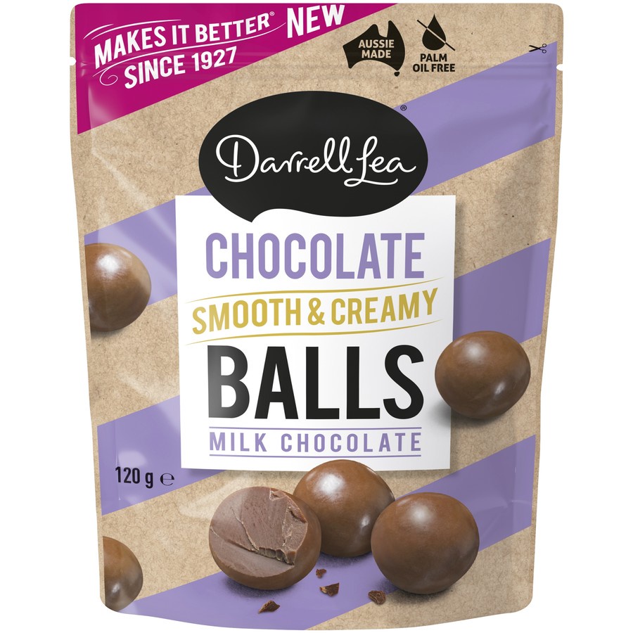 Jual Darrell Lea Chocolate Smooth & Creamy Balls Milk Chocolate Australia | Shopee Indonesia