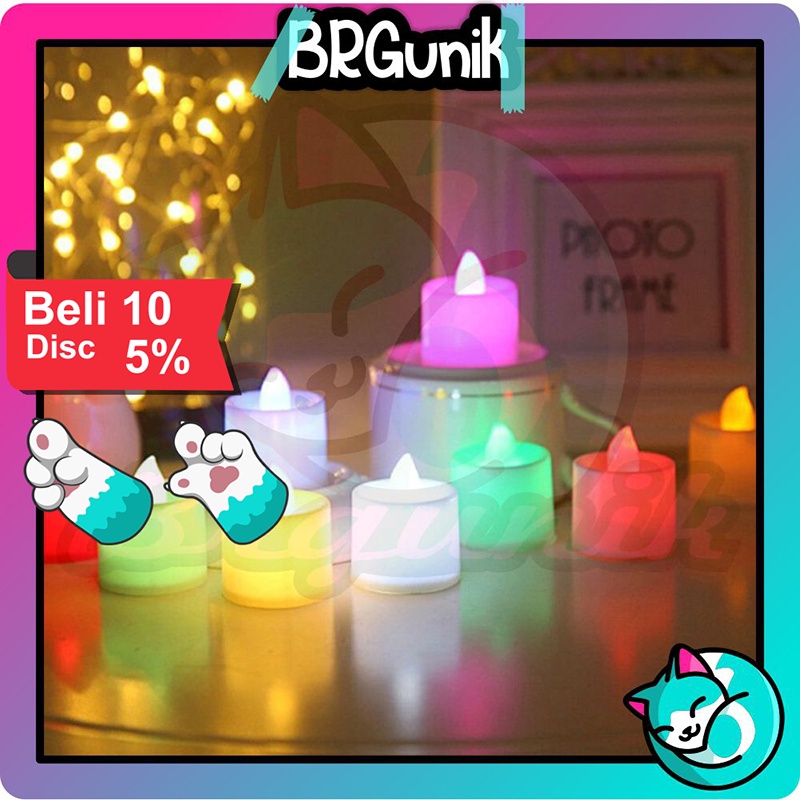 Jual BRGUNIK Lampu Lilin Led Elektrik Mini Candles Light Valentine ...