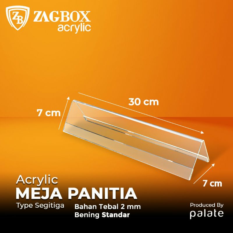 Jual Acrylic Nama - Akrilik Meja Panitia - Display Nama 30cm x 7cm ...