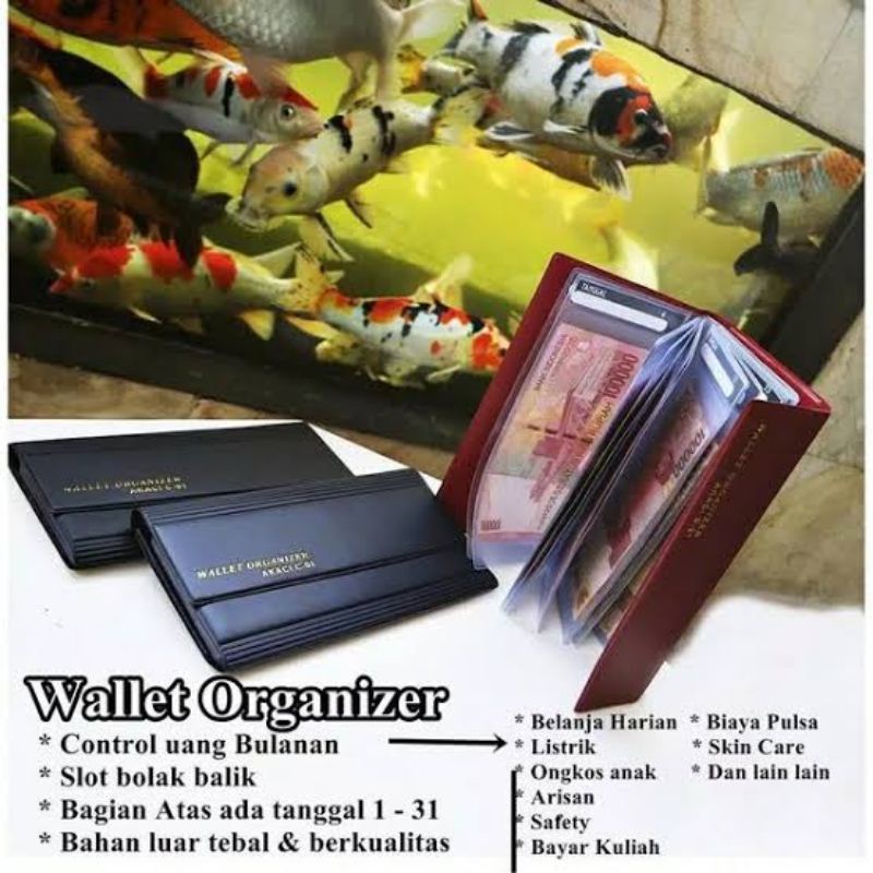 Jual DOMPET BULANAN Wallet Lipat Disiplin Pengatur Keuangan Bulanan ...