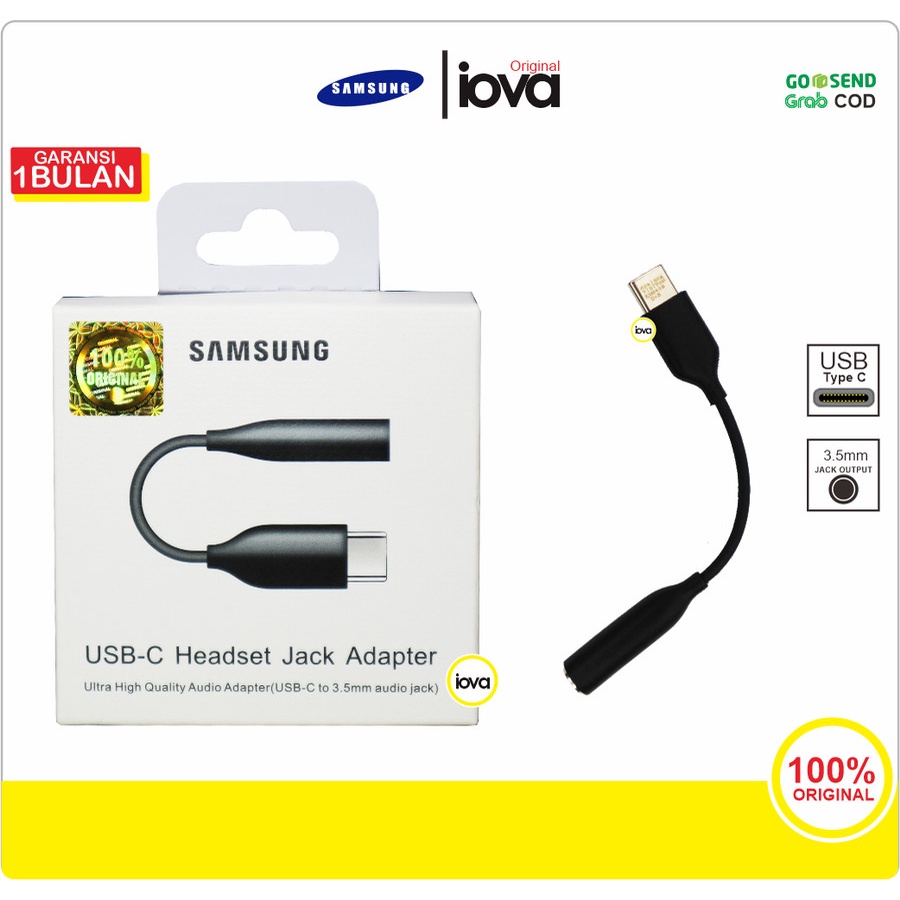 Jual Adapter Converter Headset Samsung Usb Type C to Jack Audio 3.5mm ...