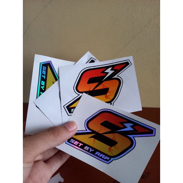 Jual stiker hologram pelangi set by rap / sticker keren | Shopee Indonesia