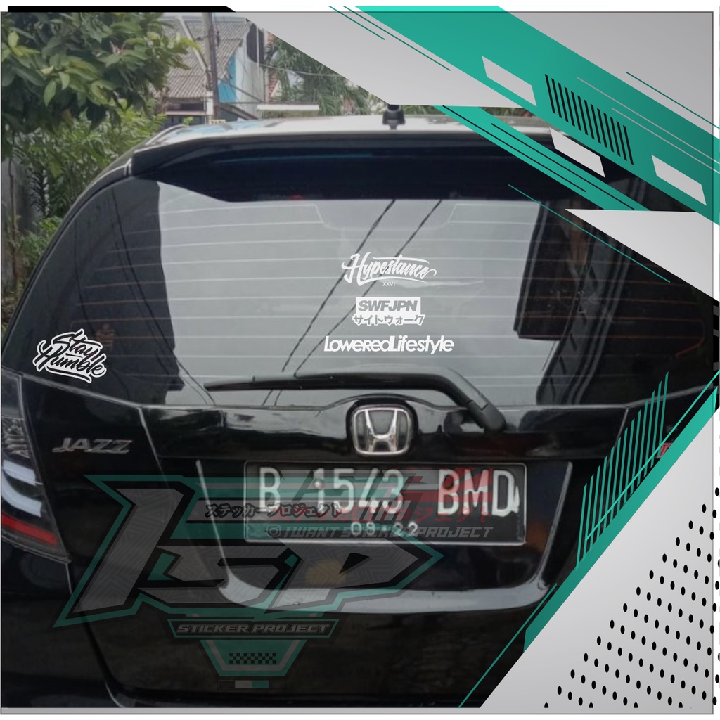 Jual Sticker sponsor stiker kaca belakang semua mobil | Shopee Indonesia