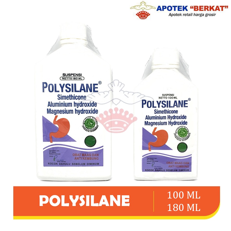 Jual Polysilane Suspensi 100/180 ML / Obat Maag / Obat Kembung | Shopee ...