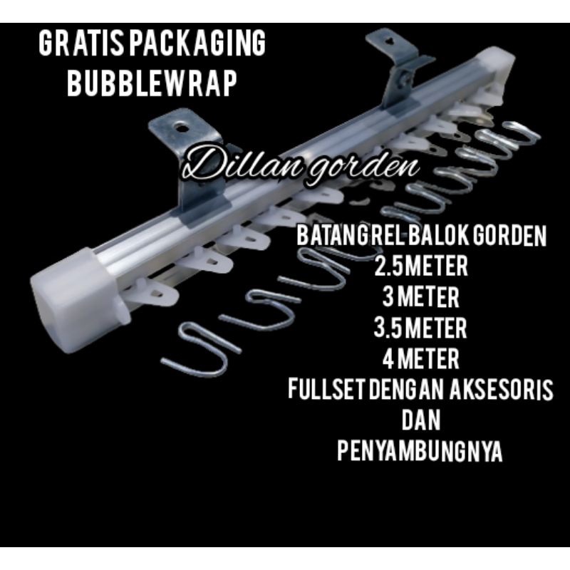 Jual 1 Paket Batang Balok Fullset besi rel gorden 300cm - 400cm ...